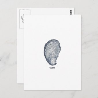 Oyster Shell Logo Postcard | Zazzle