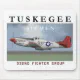 P51D Red Tail fighter flown by Tuskegee Airmen Mouse Pad | Zazzle