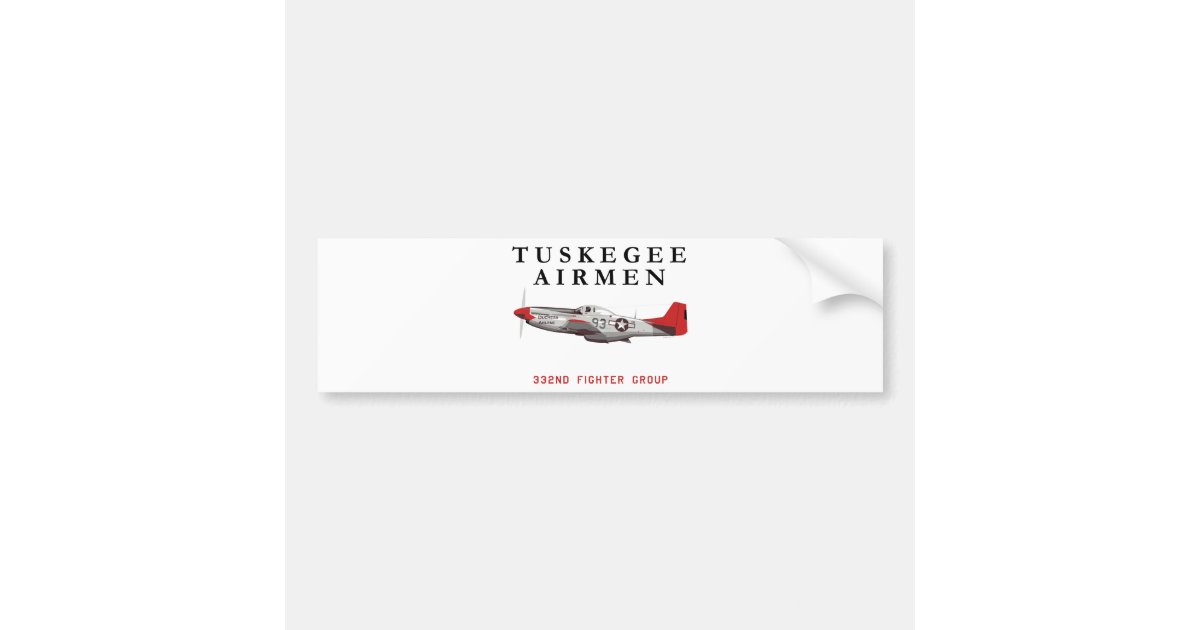P51DredtailTuskegeeTitle_TeeSpring_Large.png Bumper Sticker | Zazzle