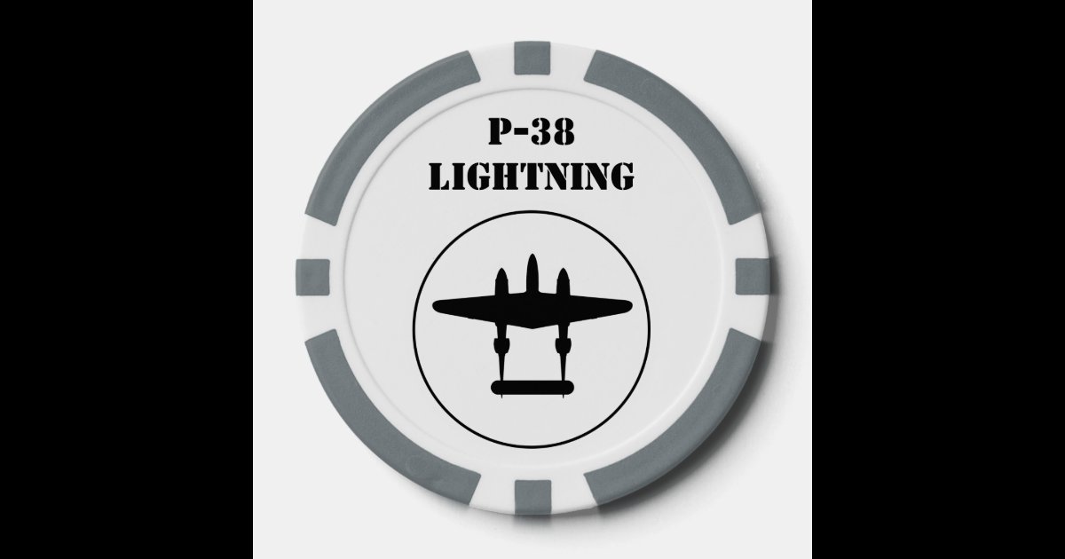 P-38 Lightning Poker Chips | Zazzle