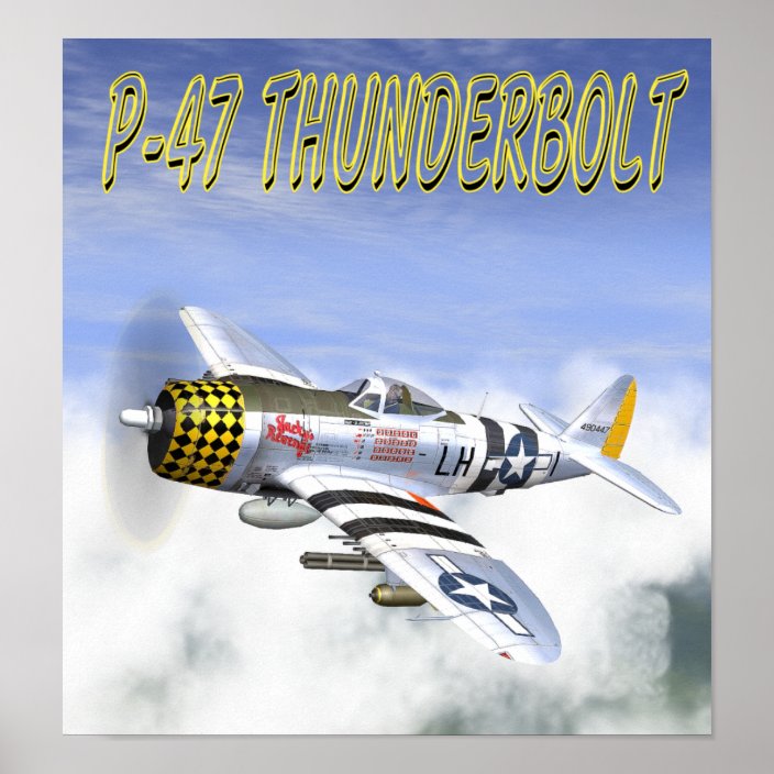 P-47 THUNDERBOLT POSTER | Zazzle.com