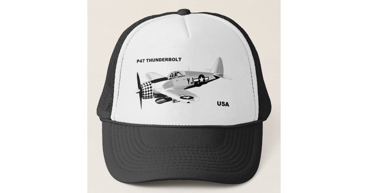 P-47 THUNDERBOLT TRUCKER HAT | Zazzle