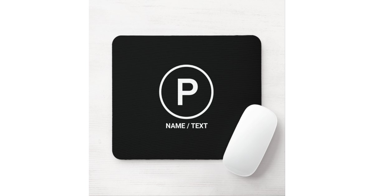 P for Paleo diet natural no grains personalized Mouse Pad | Zazzle