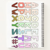P is for Pickle graphic notebook Alphabet Oops! | Zazzle