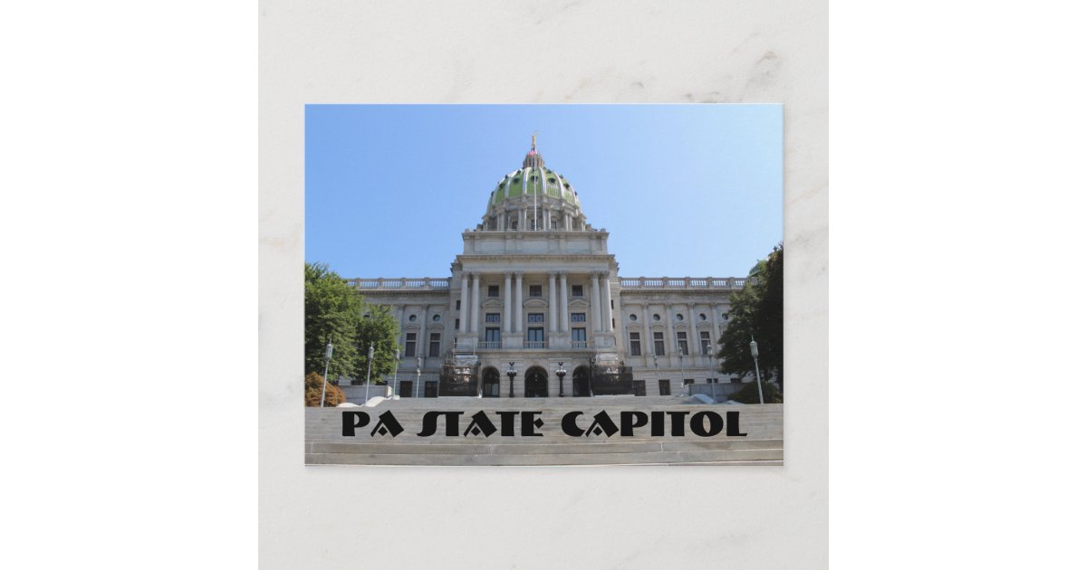 PA State Capitol Building Postcard Pennsylvania | Zazzle
