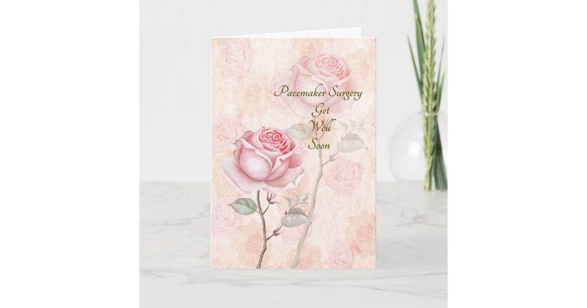Pacemaker Surgery Get Well Soon Card | Zazzle