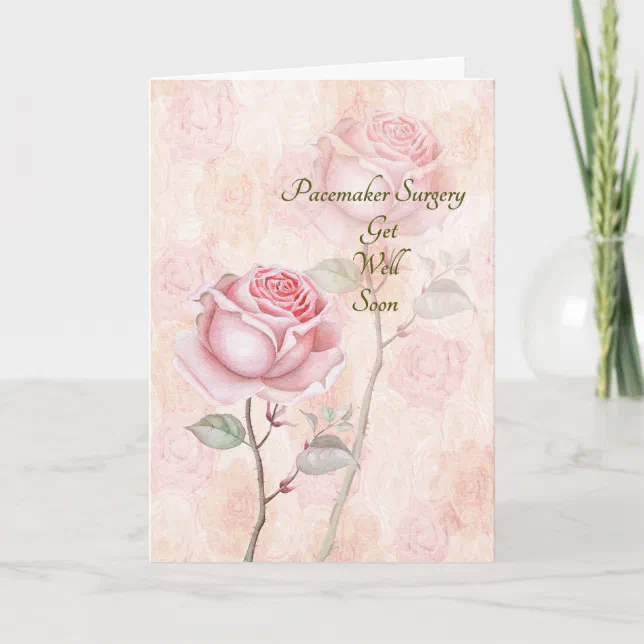 Pacemaker Surgery Get Well Soon Card | Zazzle