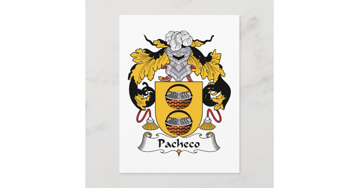 Pacheco Family Crest Postcard | Zazzle