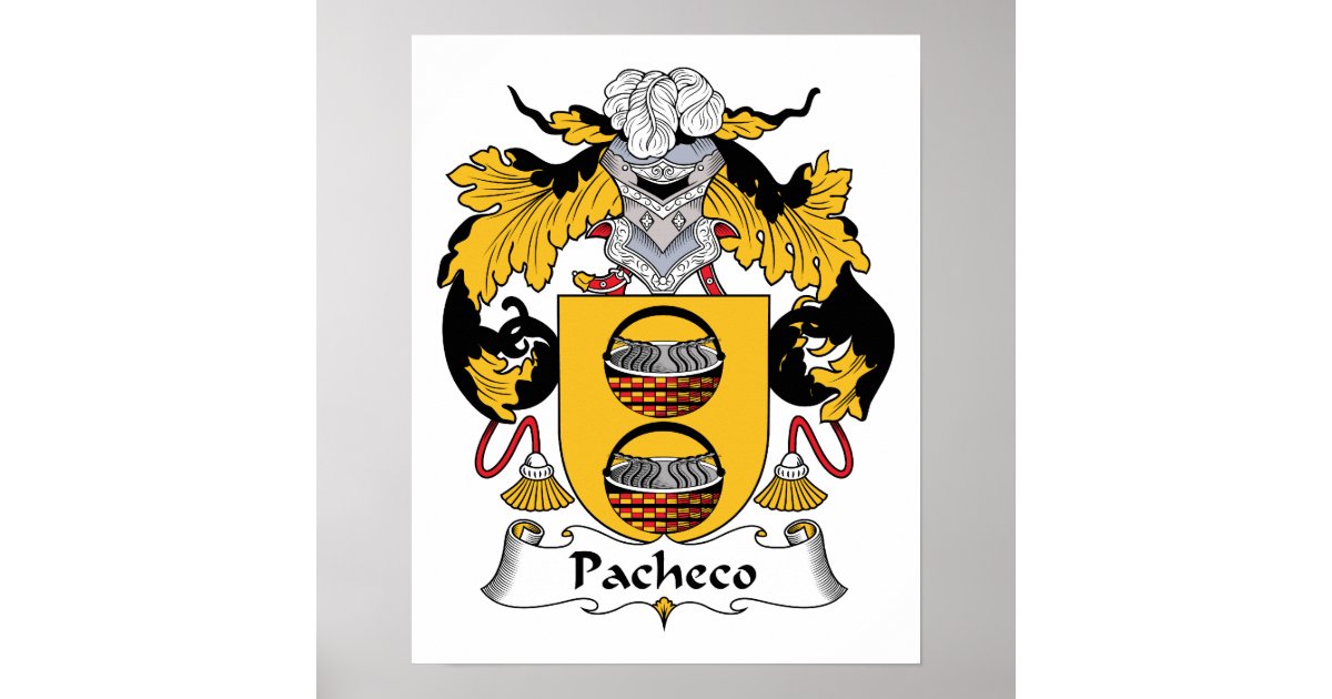 Pacheco Family Crest Poster | Zazzle