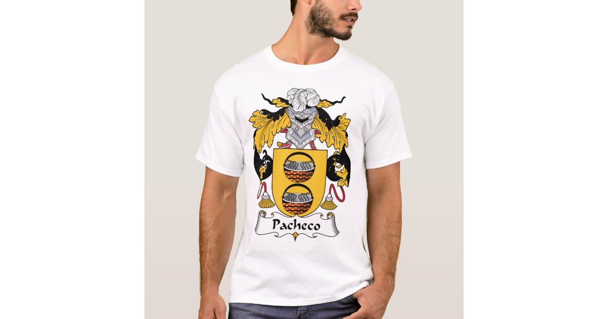 Pacheco Family Crest T-Shirt | Zazzle