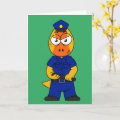 Pachycephalosaurus Police Officer. Card | Zazzle