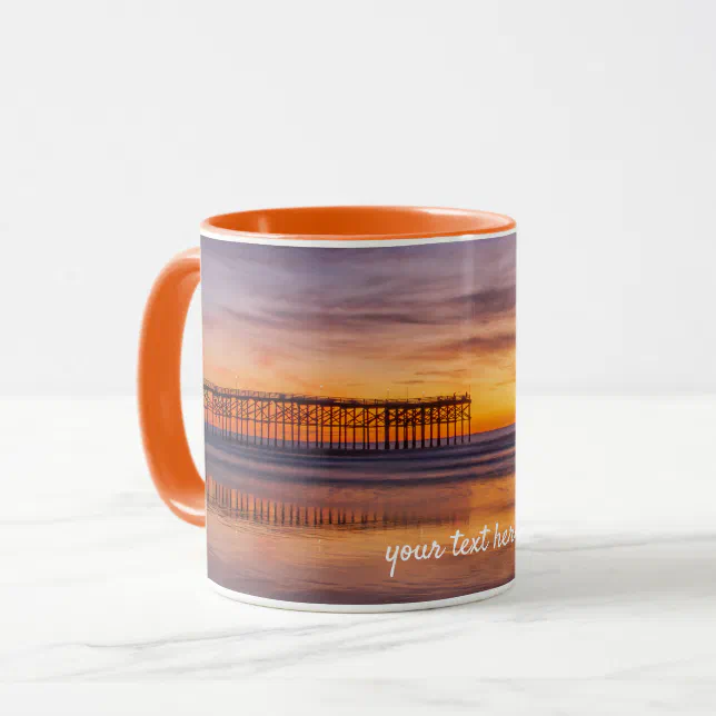 Pacific Beach Pier California Sunset San Diego Mug | Zazzle