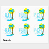 Pacific Beach- San Diego Classic Round Sticker | Zazzle