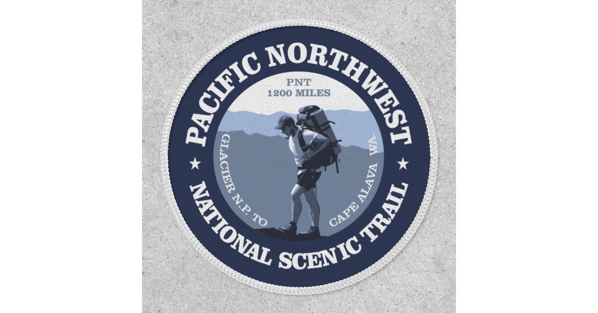 Pacific Northwest Trail (BG) Patch | Zazzle