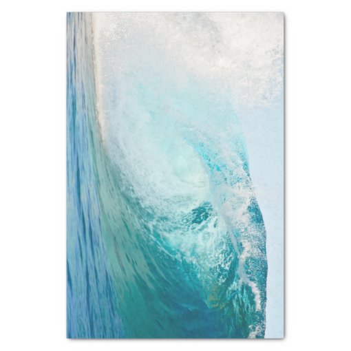 Pacific ocean blue wave breaking tissue paper | Zazzle