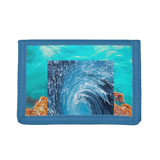 Pacific Ocean Splash Trifold Wallet | Zazzle