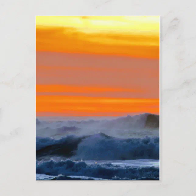 Pacific Sunset Postcard | Zazzle