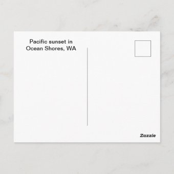 Pacific Sunset Postcard | Zazzle