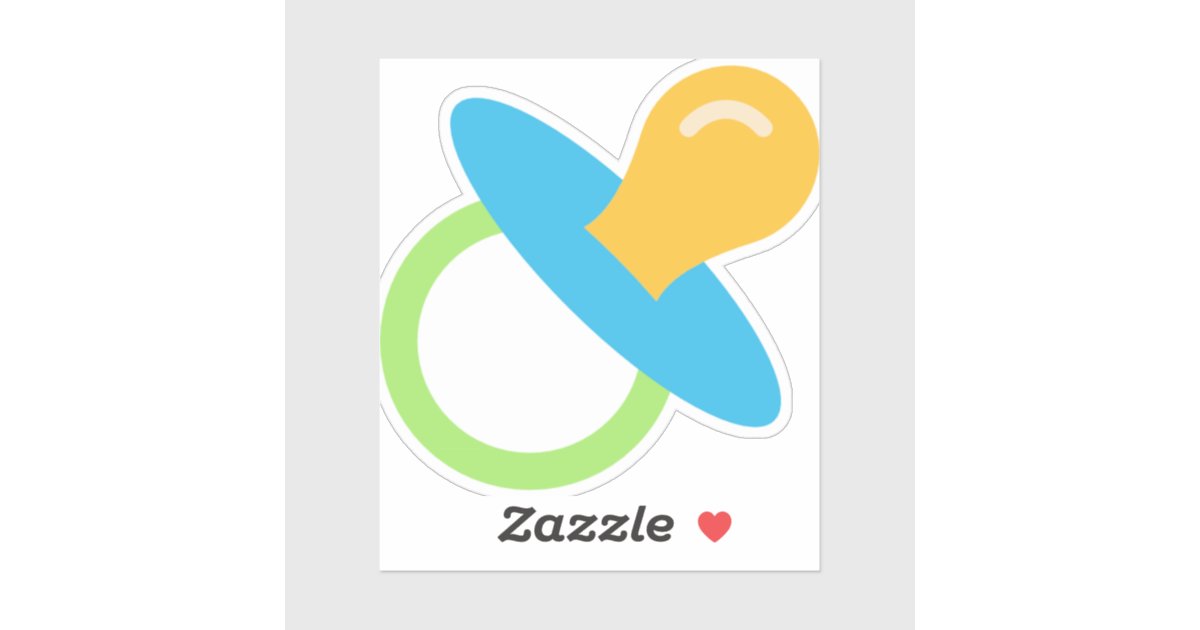 pacifier sticker | Zazzle