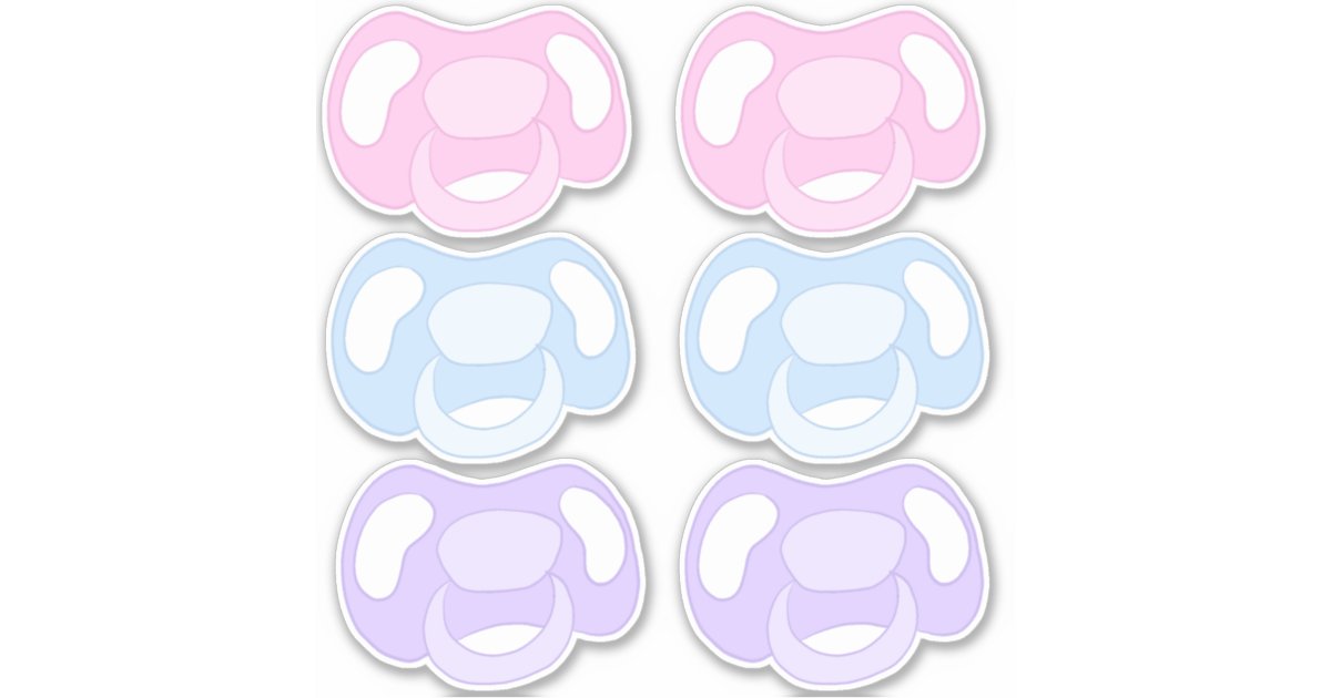Pacifier Sticker Sheet | Zazzle
