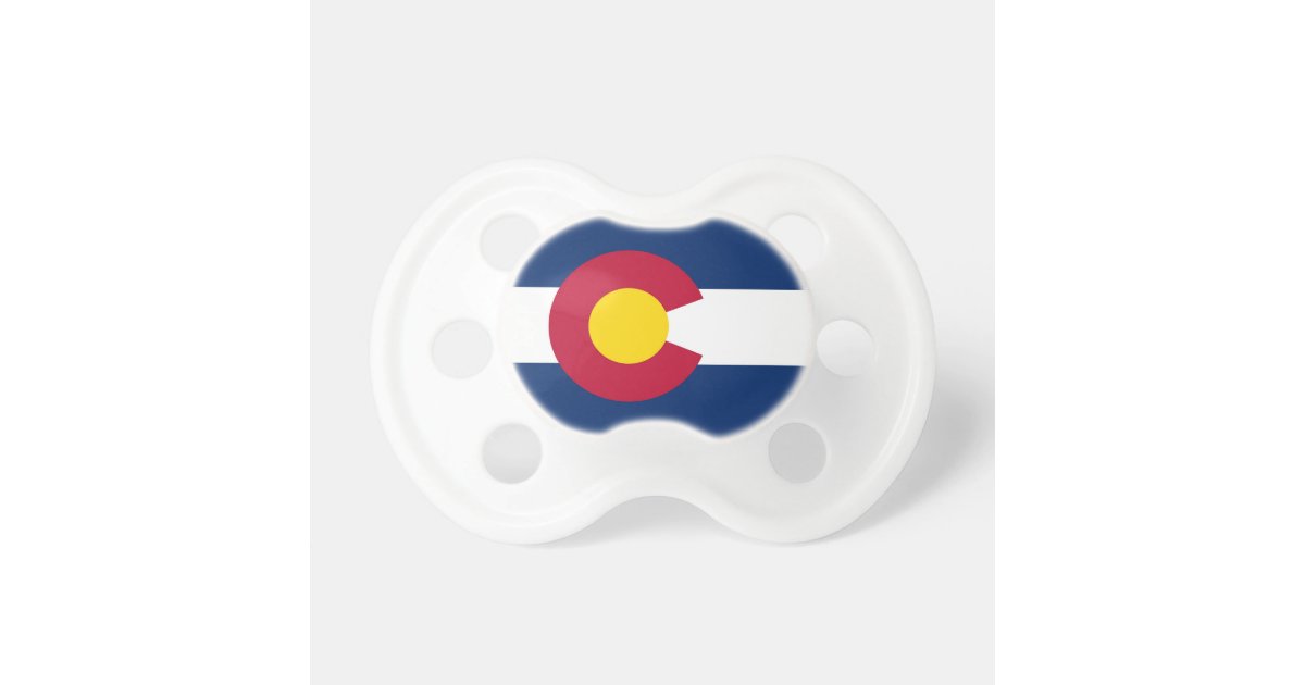 Pacifier with flag of Colorado, U.S.A. | Zazzle