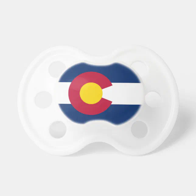 Pacifier with flag of Colorado, U.S.A. | Zazzle