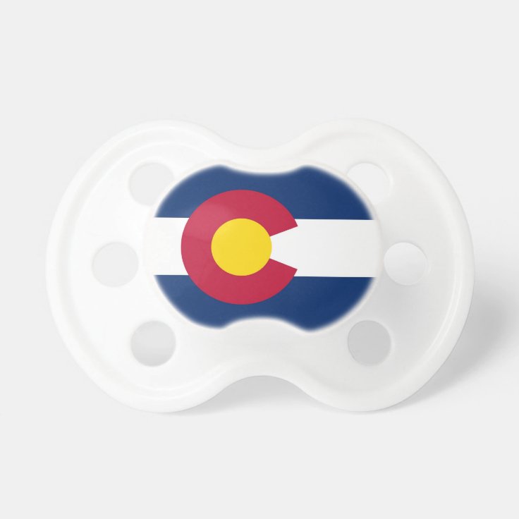 Pacifier with flag of Colorado, U.S.A. | Zazzle