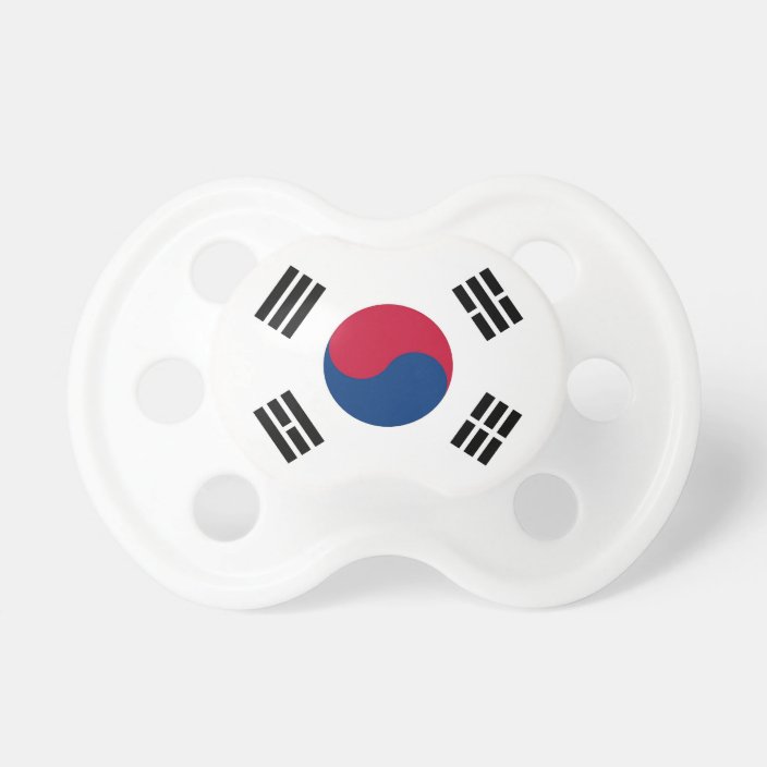 Pacifier with flag of South Korea | Zazzle.com