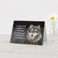 Pack Leader, Family Pack Strength Wolf Quote Card | Zazzle