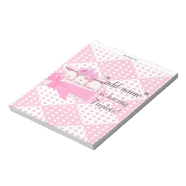 Pack of Baby Shower Candy Bar Wrappers Party Favor Notepad | Zazzle