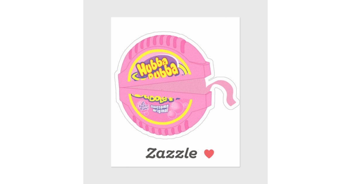 Pack Of Hubba Bubba Bubblegum Sticker Zazzle