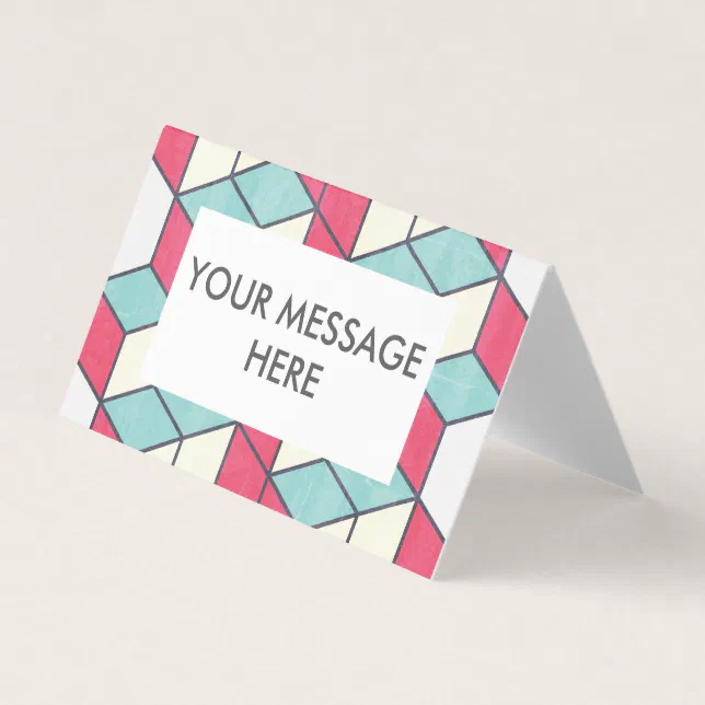 Pack of Puzzle pattern card with editable text | Zazzle