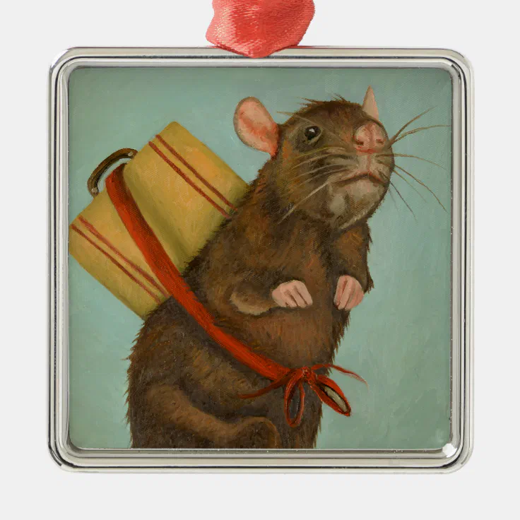 Pack Rat Metal Ornament | Zazzle