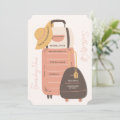Pack Your Bags Luggage Destination Bachelorette Invitation | Zazzle