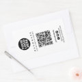 Packaging Logo QR Code Shipping Box Seal Label | Zazzle
