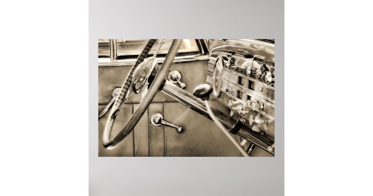 Packard Dashboard Poster | Zazzle