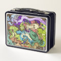 Packed in Party Dragons Metal Lunch Box | Zazzle