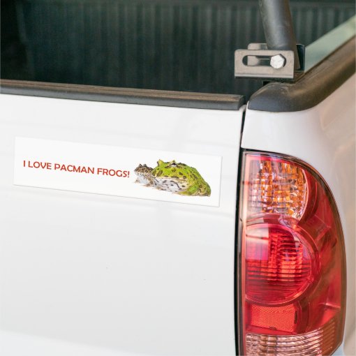 Pacman Frog Bumper Sticker | Zazzle