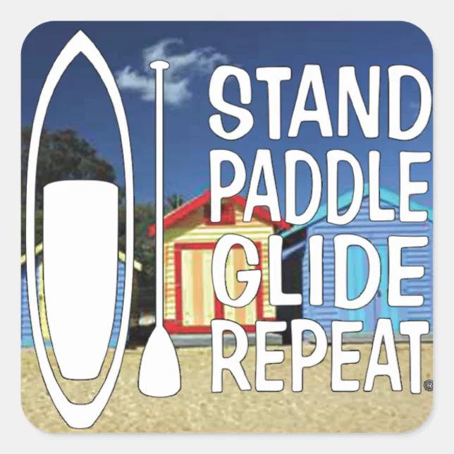 paddle board sticker | Zazzle