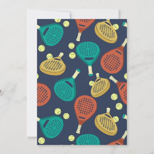 Padel Tennis Themed Custom Party Invitation | Zazzle