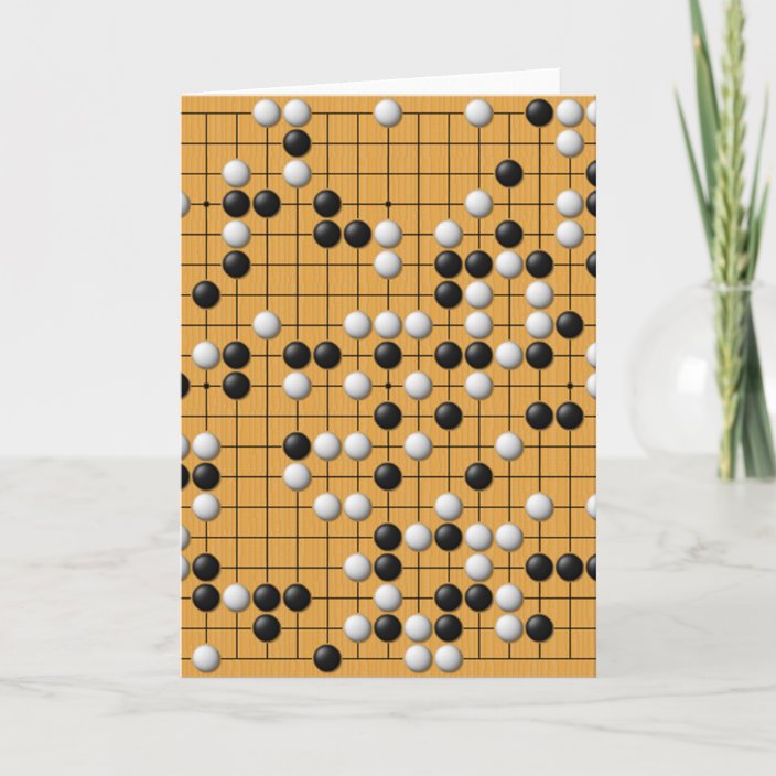 Paduk/Baduk/Go Asian Board Game greeting card | Zazzle.com