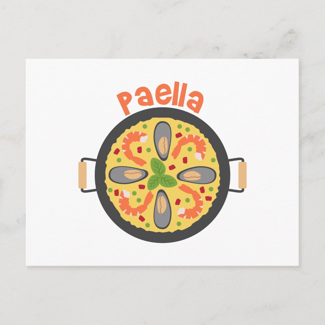 Paella Postcard | Zazzle