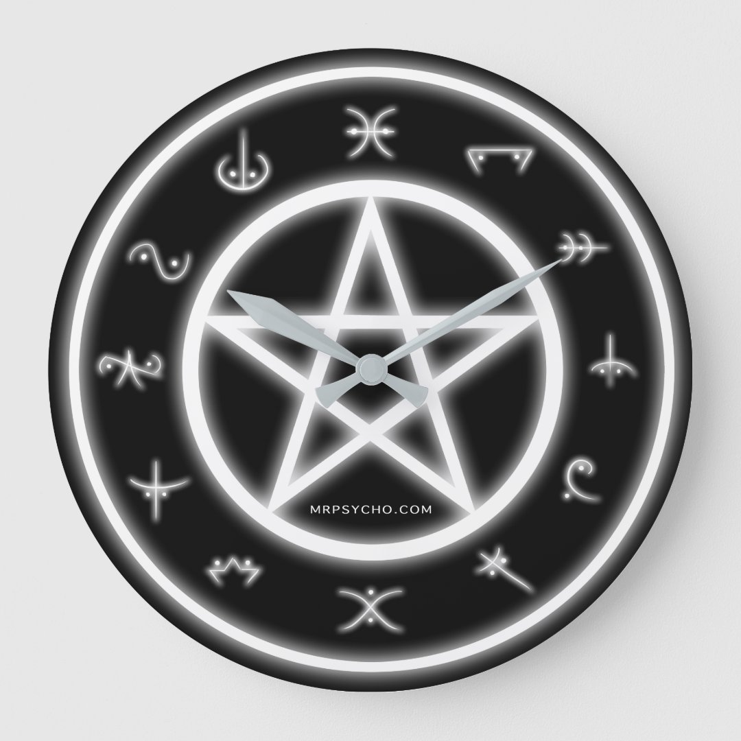 Pagan Clock Symbols | Zazzle