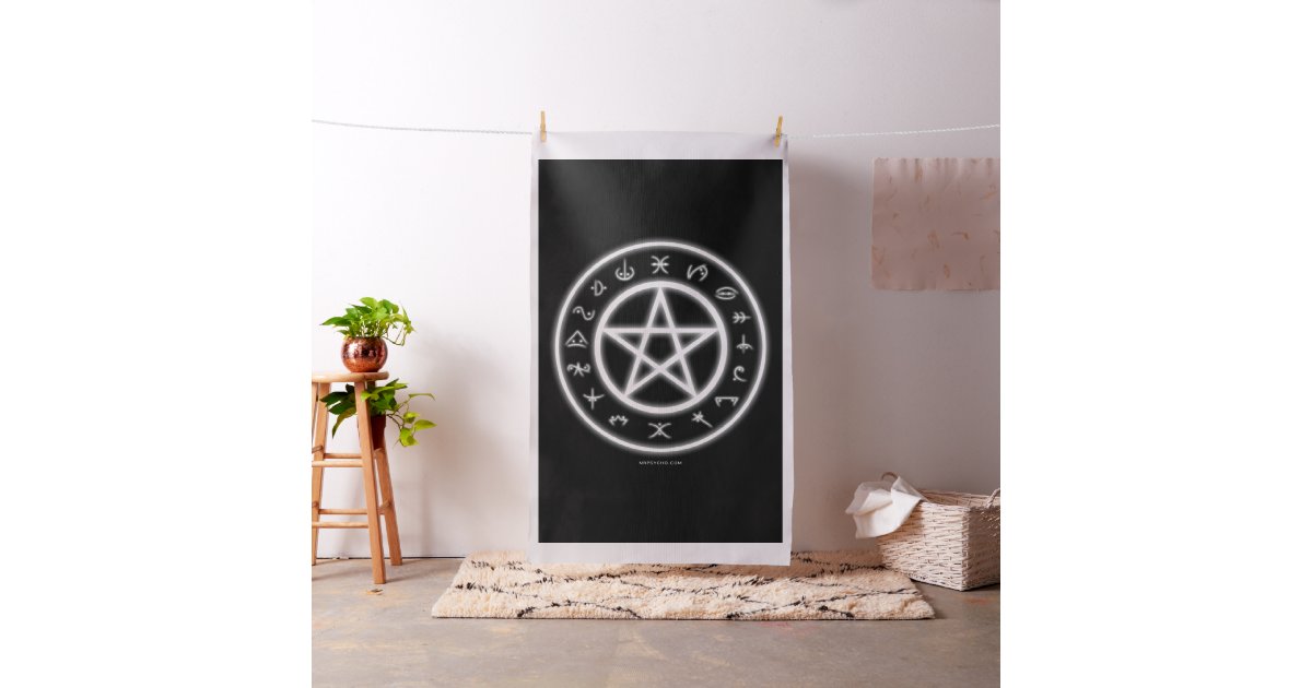 Pagan Symbols Fabric | Zazzle
