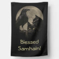 Pagan Wicca Blessed Samhain House Flag | Zazzle