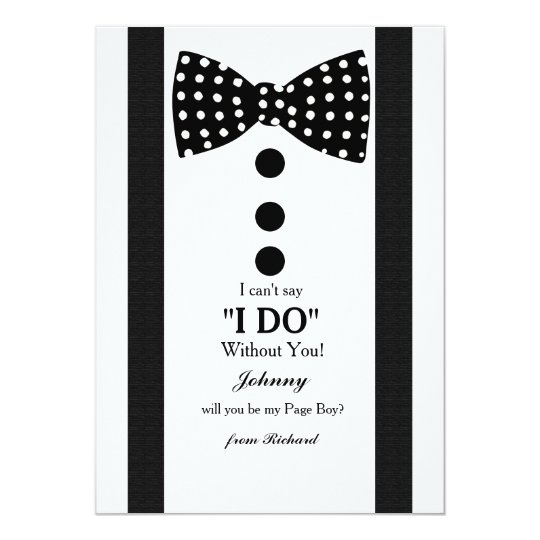 Page Boy Request Card | Zazzle.com