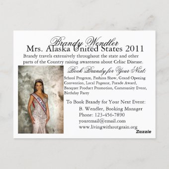 Pageant Autograph/Comp Card | Zazzle