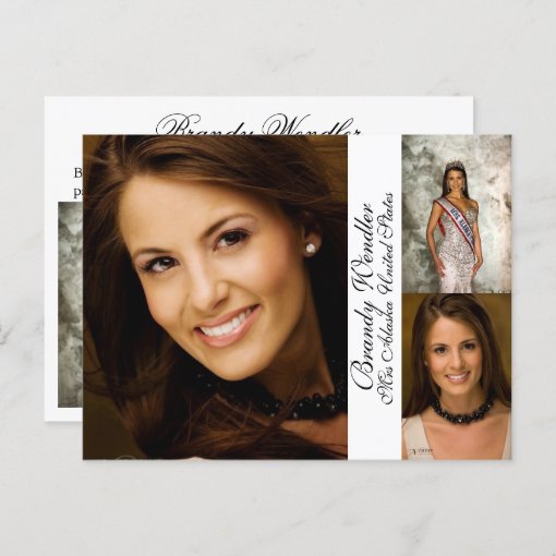 Pageant Autograph/Comp Card | Zazzle