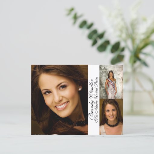 Pageant Autograph/Comp Card | Zazzle