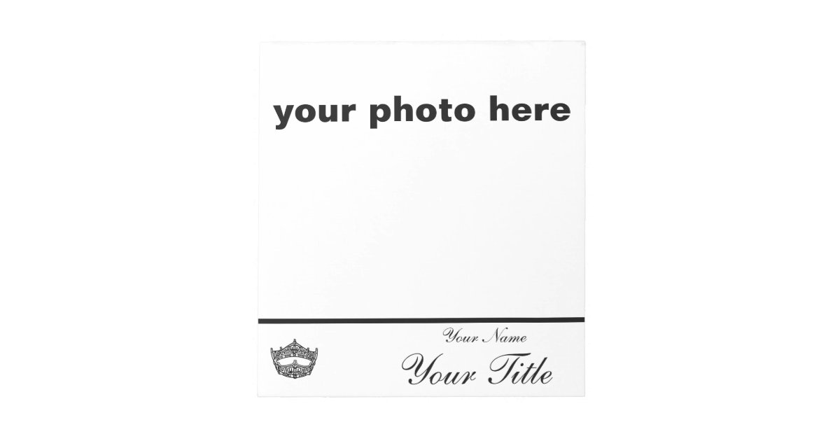 Pageant autograph pad - custom | Zazzle